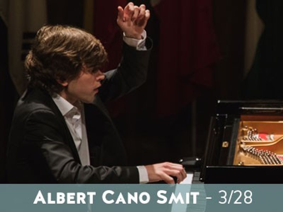 Albert Cano Smit – Solo Piano Recital at Vashon Center for the Arts in Vashon, WA - Saturday ...