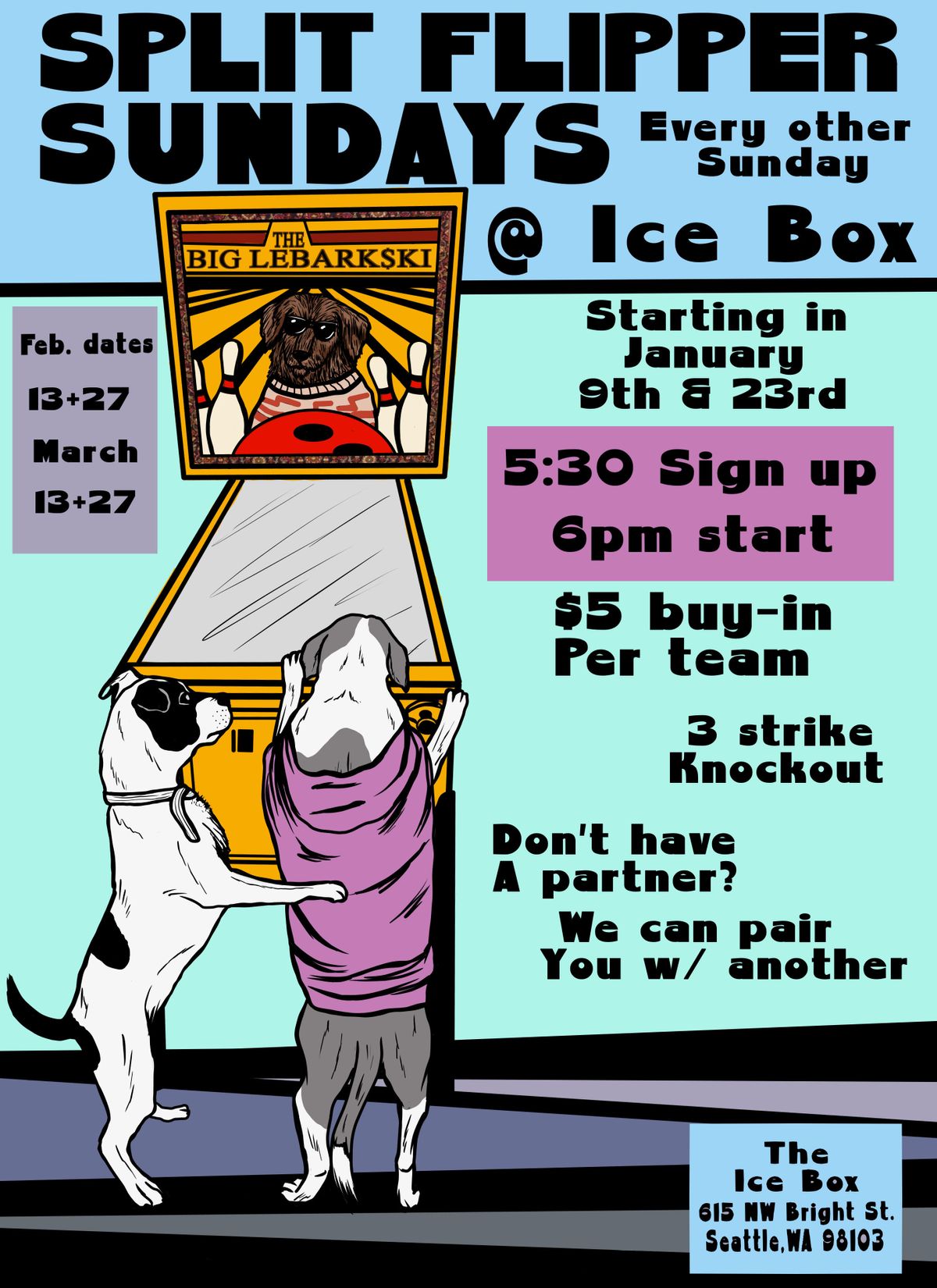 Split Flipper Pinball Tournament at The Ice Box in Seattle, WA - Every ...
