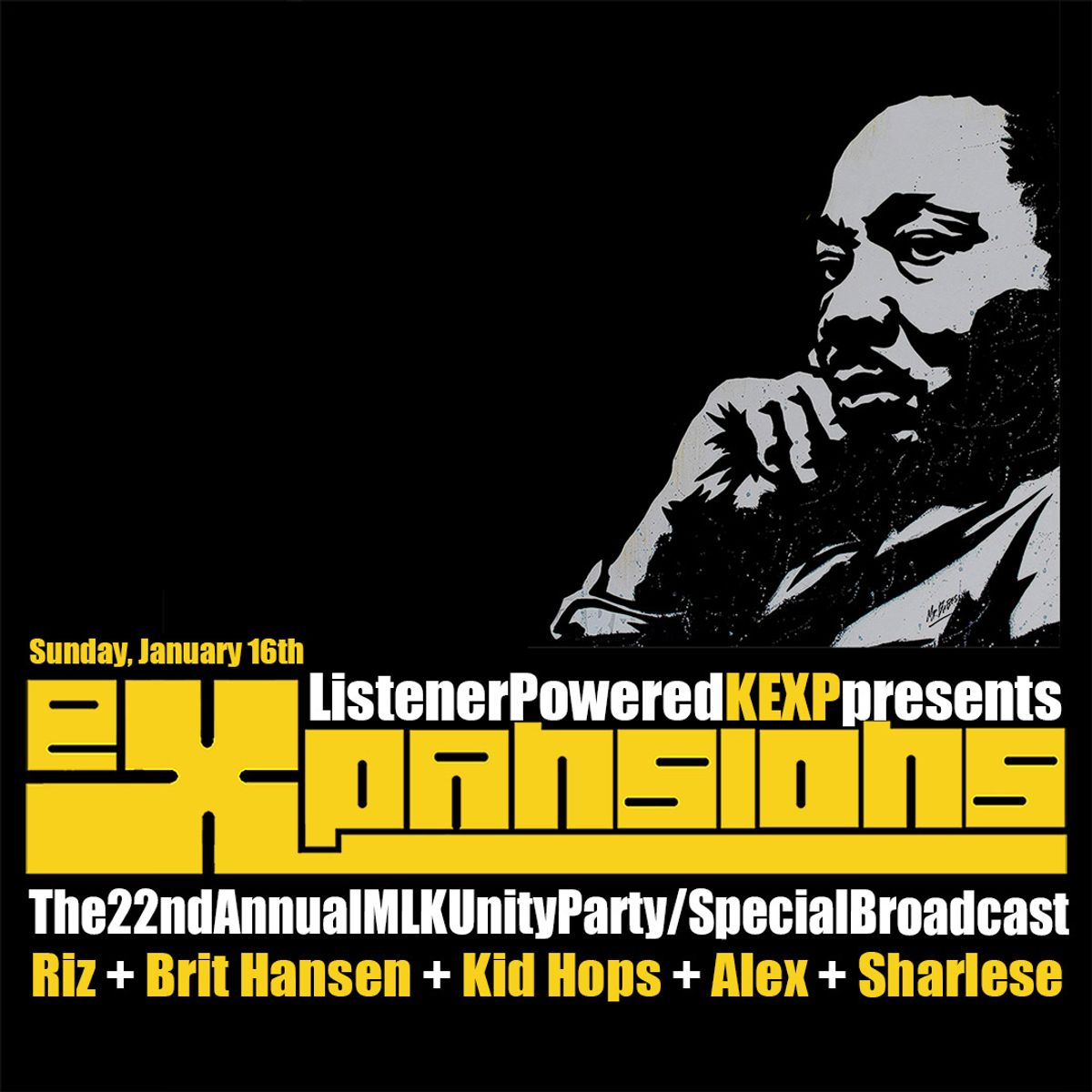 The 22nd Annual Expansions MLK Unity Party Broadcast at KEXP in Seattle ...