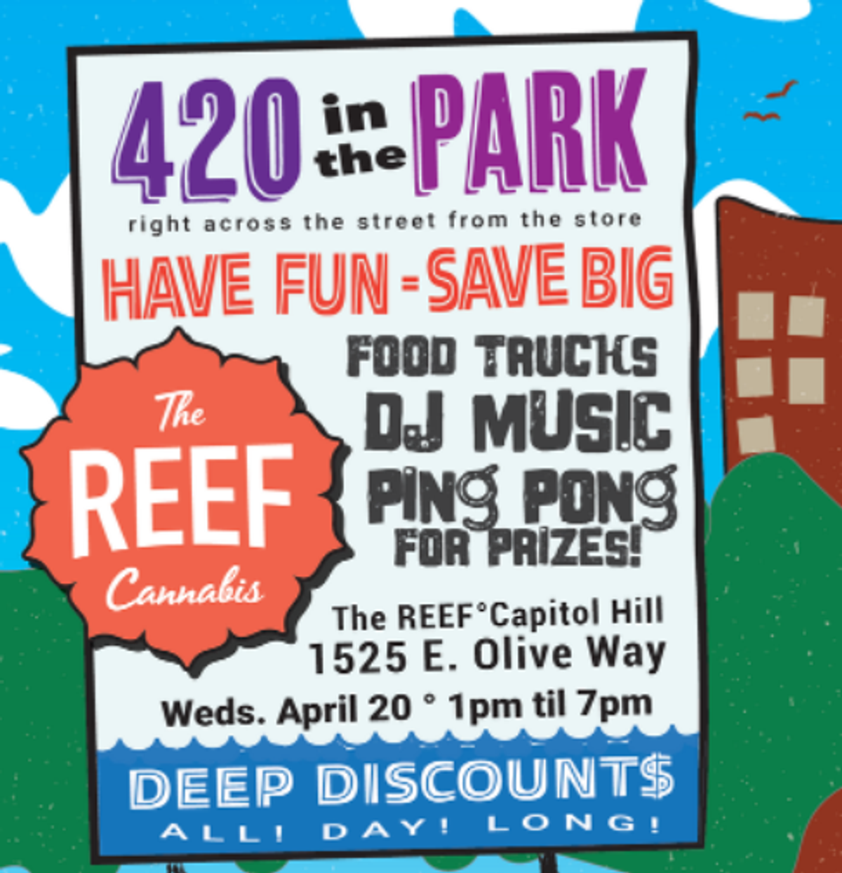 420 in the Park at The Reef in Seattle, WA - Wednesday, April 20, 2022 ...