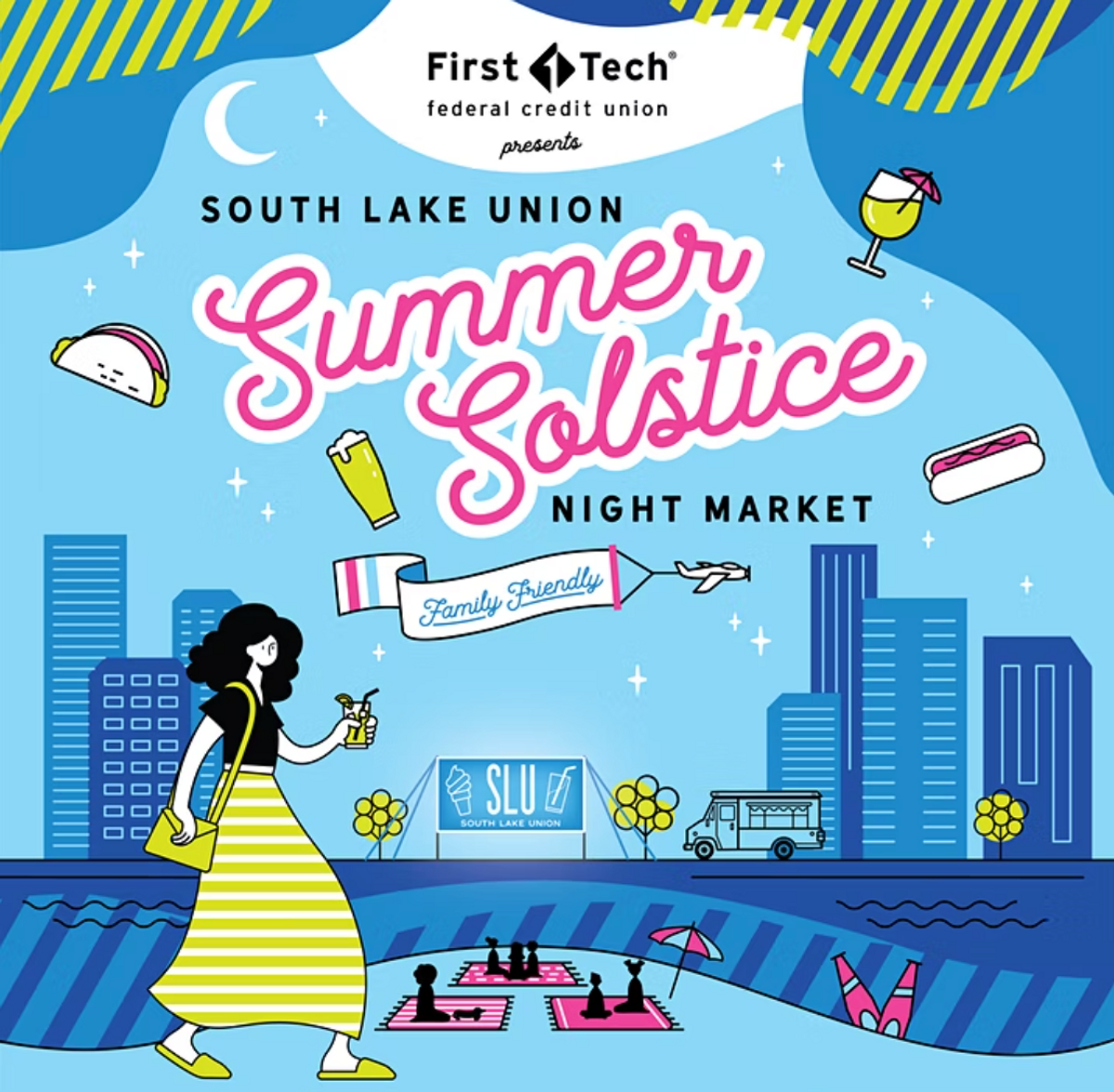 Summer Solstice Night Market at South Lake Union Discovery Center in ...