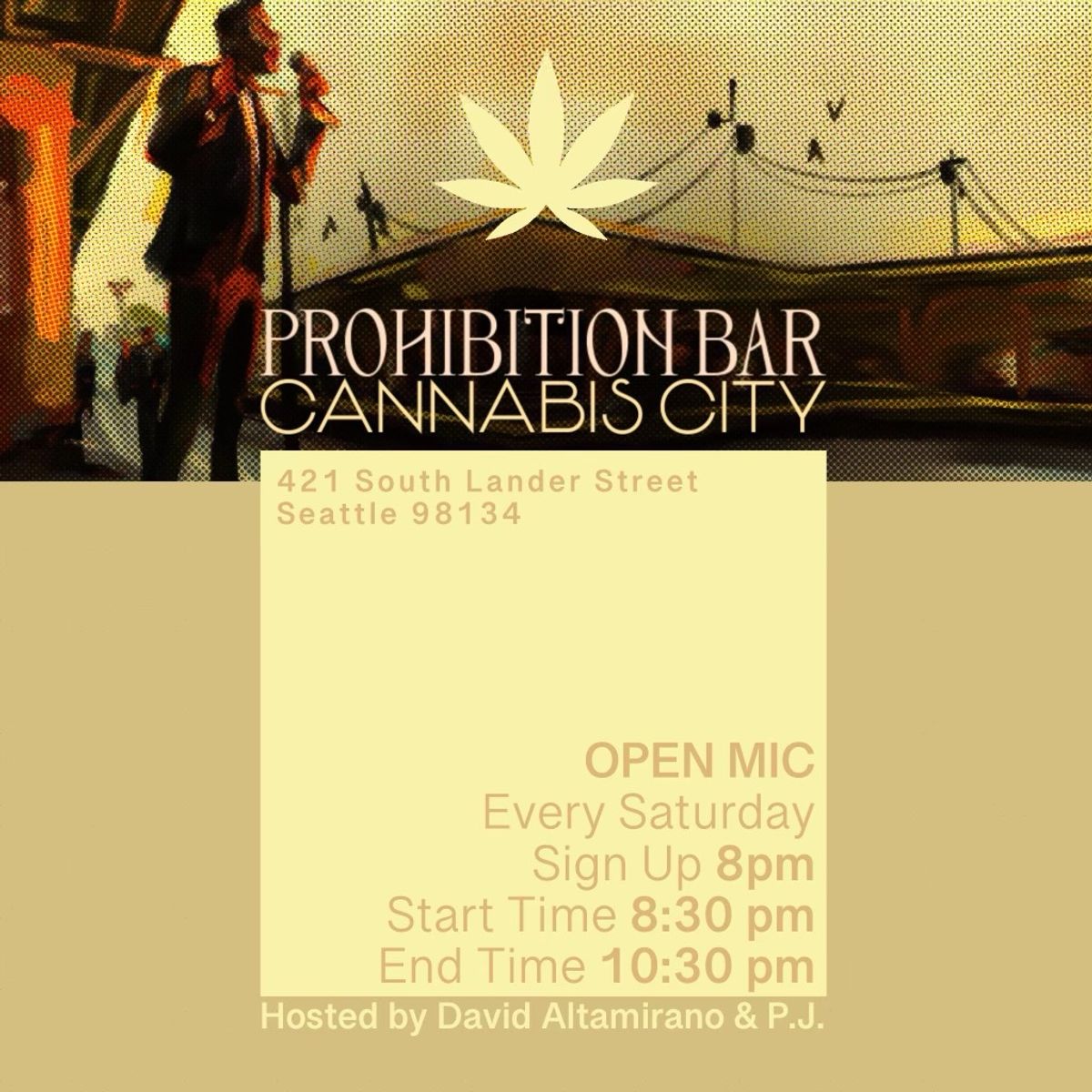 Live Comedy and Music Open Mic at Cannabis City Cultural Center at ...