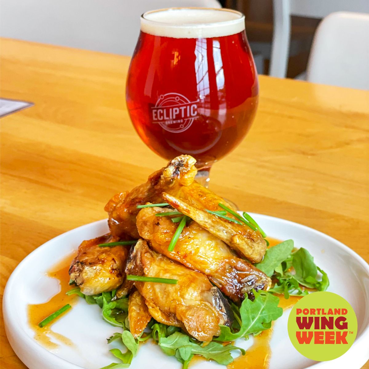 Smoky Hot Honey Wings at Ecliptic Brewing in Portland, Oregon ...
