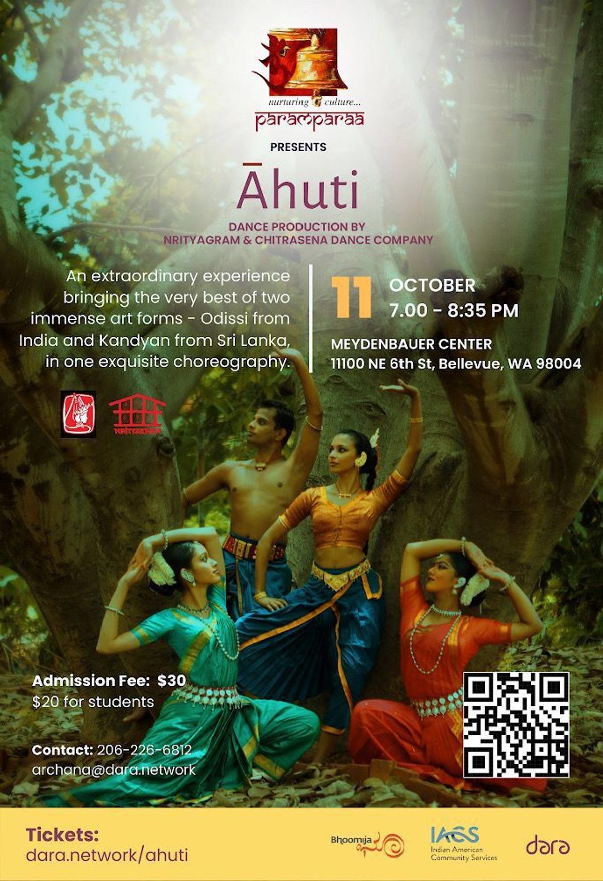 Ahuti at Meydenbauer Center in Bellevue, WA - Tuesday, October 11, 2022 ...