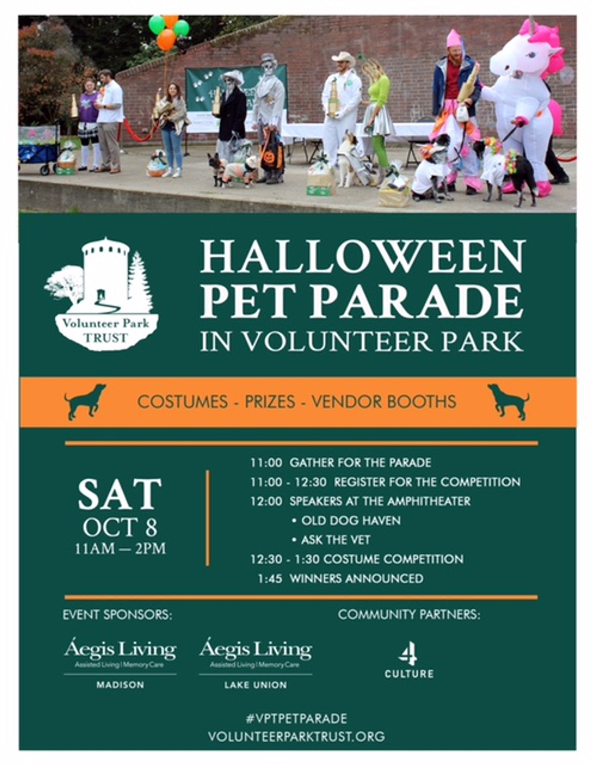 Halloween Pet Parade and Costume Contest at Volunteer Park Amphitheater ...