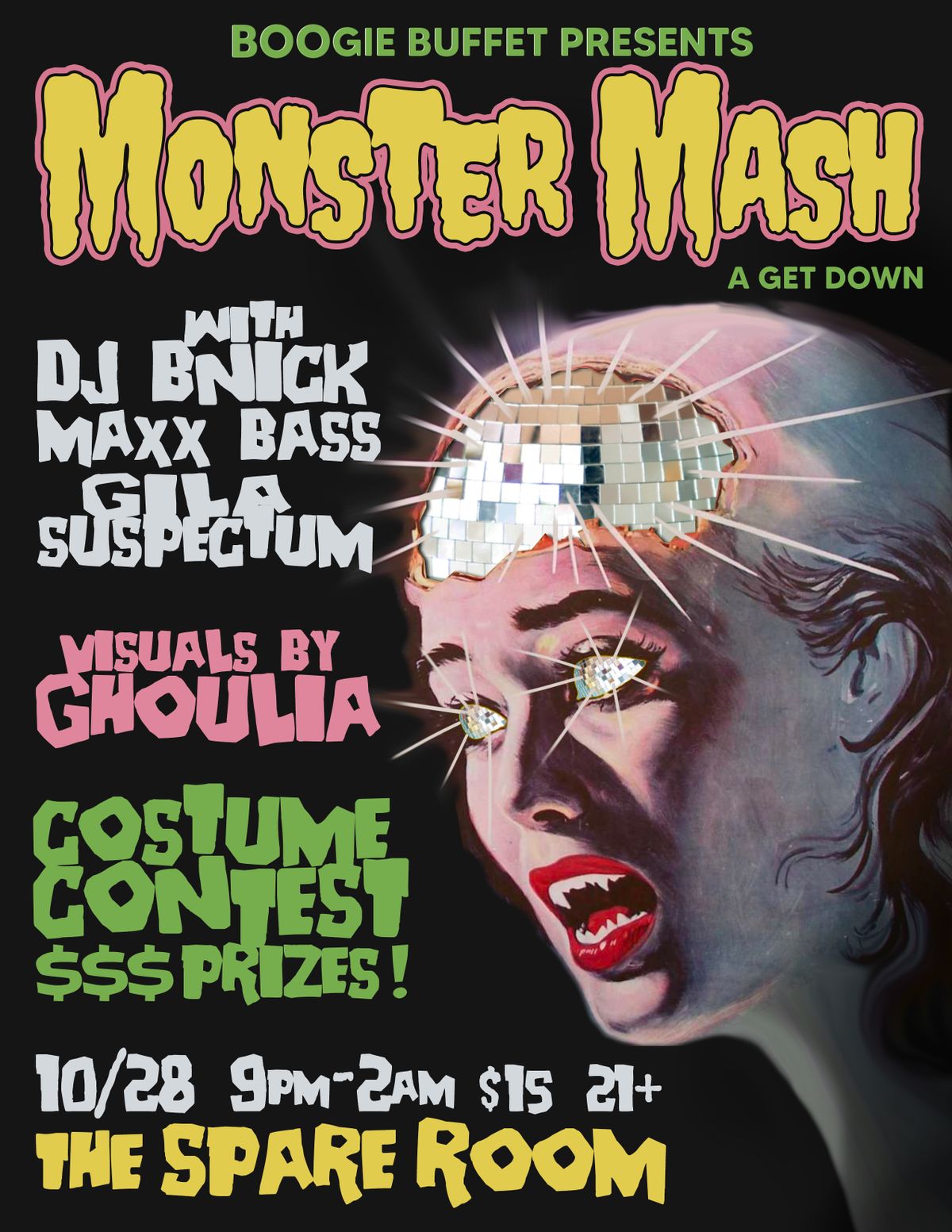 Monster Mash: A Get Down at The Spare Room in Portland, OR - Friday ...