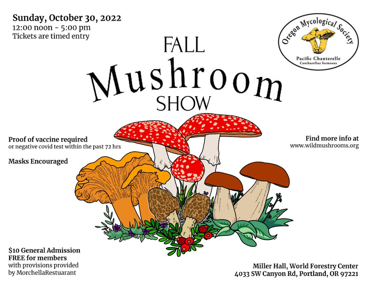 Oregon Mycological Society Fall Mushroom Show at World Forestry Center ...