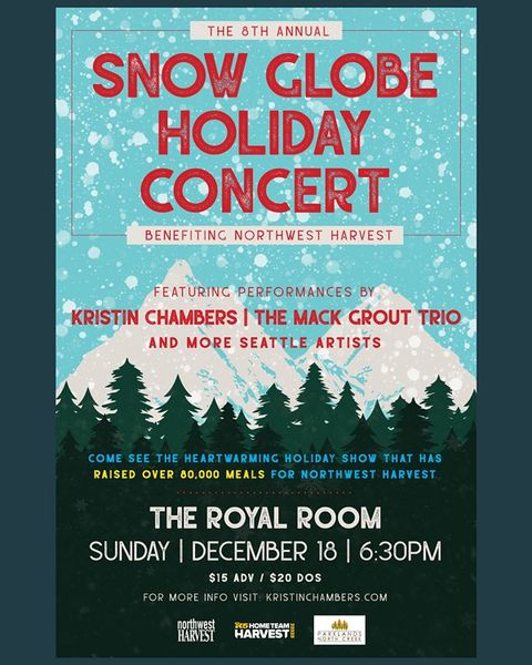 Snow Globe Holiday Concert at The Royal Room in Seattle, WA - Sunday ...