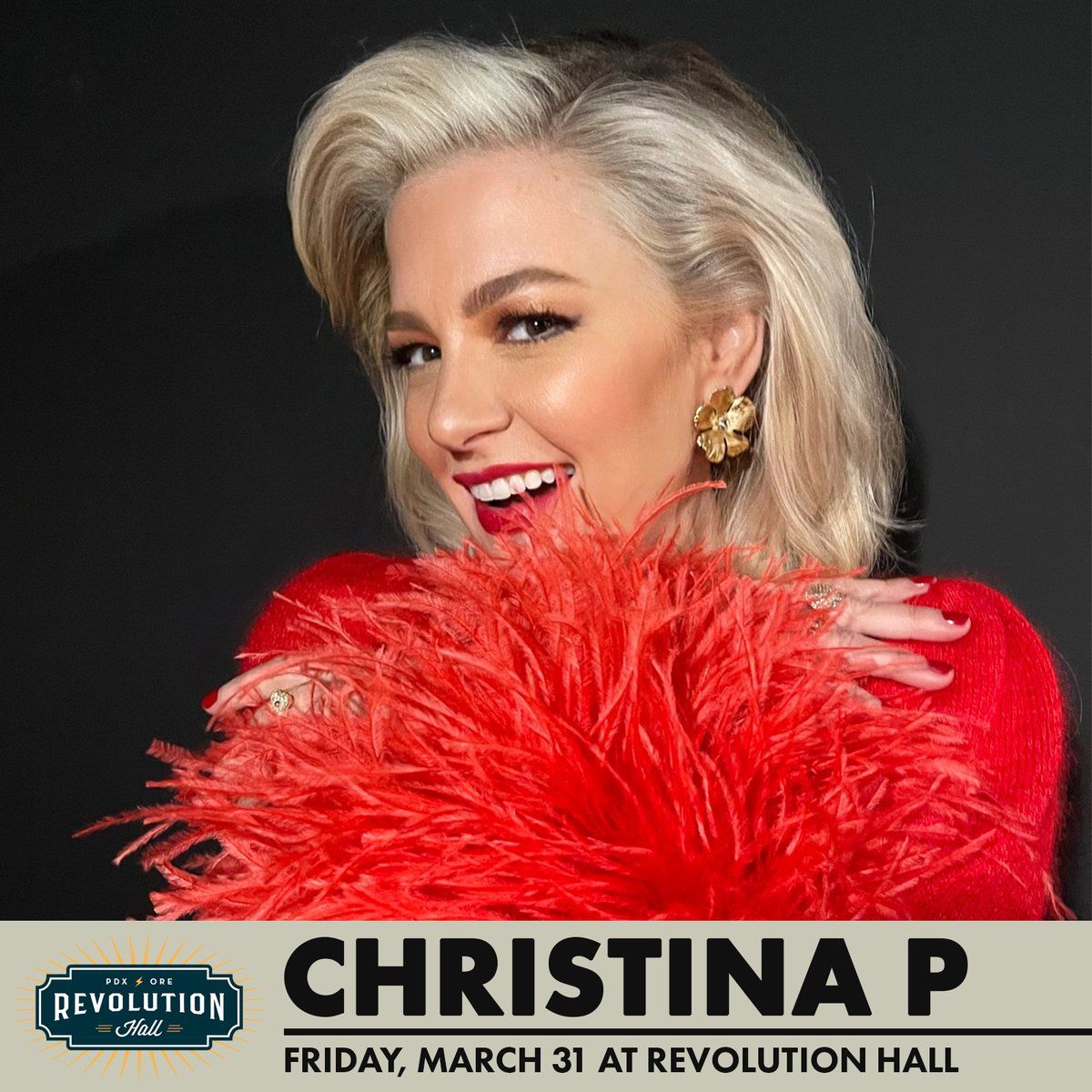 Christina P. at Revolution Hall in Portland, OR - Friday, March 31 ...