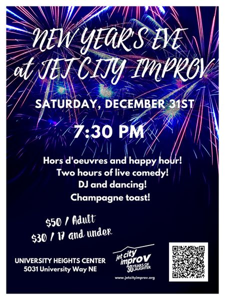 Jet City Improv New Year's Eve Bash at University Heights Center in ...