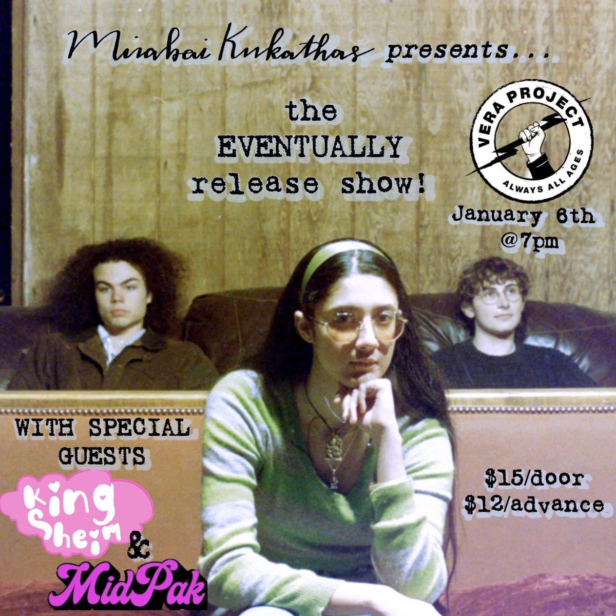 Mirabai Kukathas with MidPak and King Sheim at Vera Project in Seattle ...