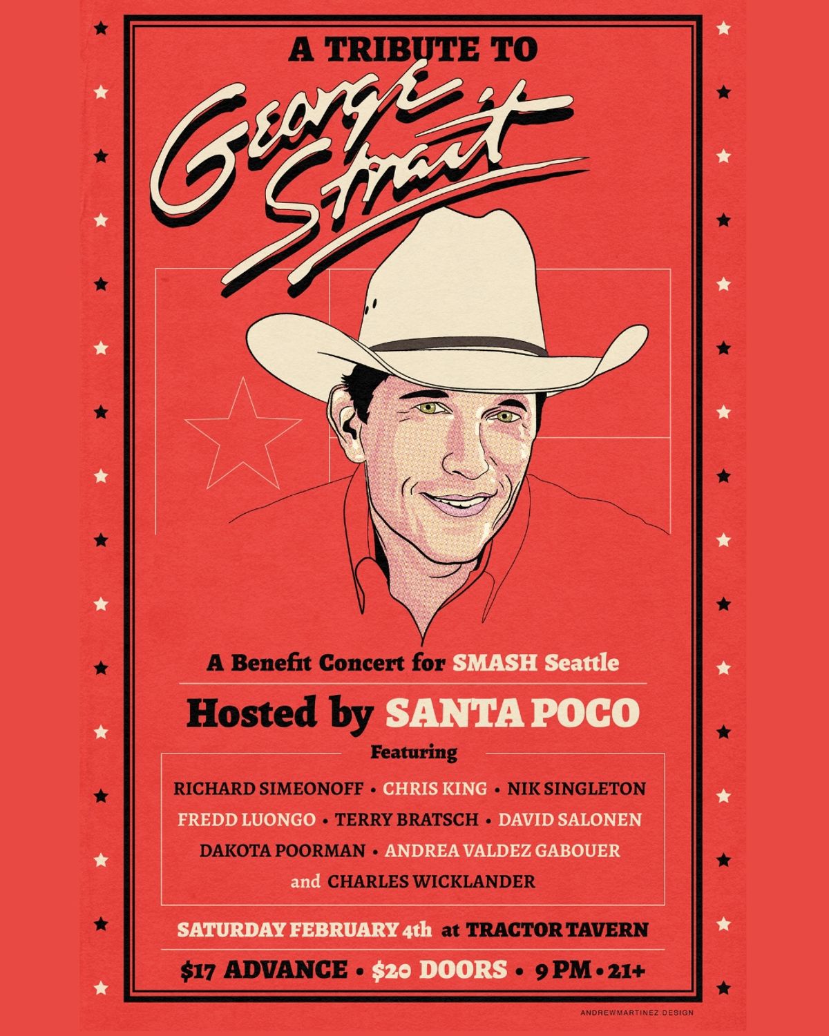 A Tribute to George Strait: SMASH Benefit at Tractor Tavern in Seattle ...