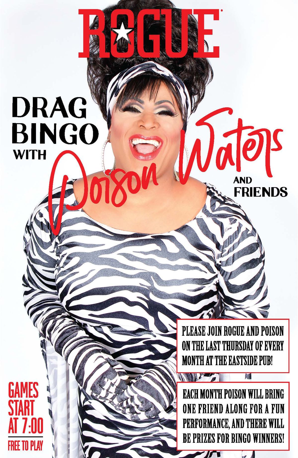 Rogue Drag Queen Bingo with Poison Waters! at Rogue Eastside Pub ...