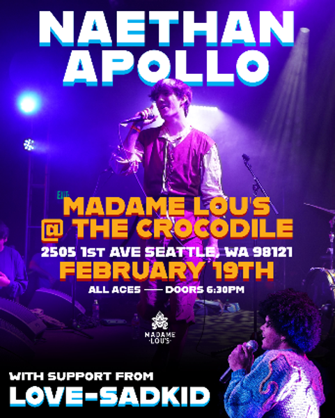 Naethan Apollo with Love-Sadkid at Madame Lou's at the Crocodile in ...