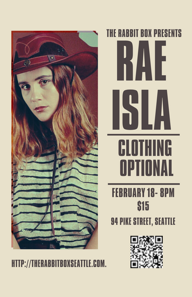 Rae Isla with Clothing Optional at The Rabbit Box Theatre in Seattle ...