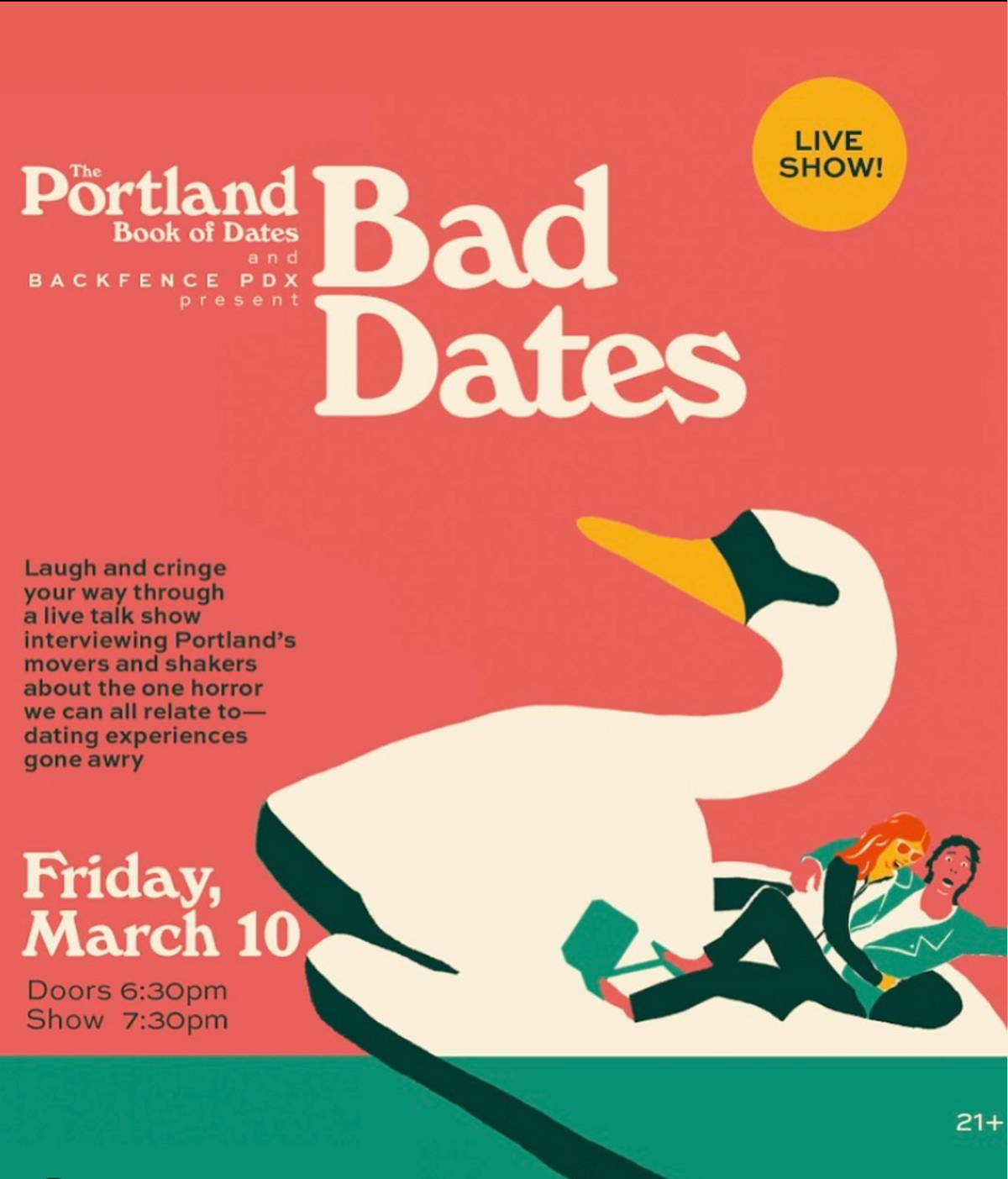 BAD DATES, Presented by The Portland Book of Dates and BACKFENCE PDX at ...