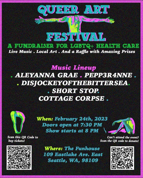 Queer Art Festival: Aleyanna Grae, Cottage Corpse, Short Stop, Diskjockeyofthebittersea, and ...