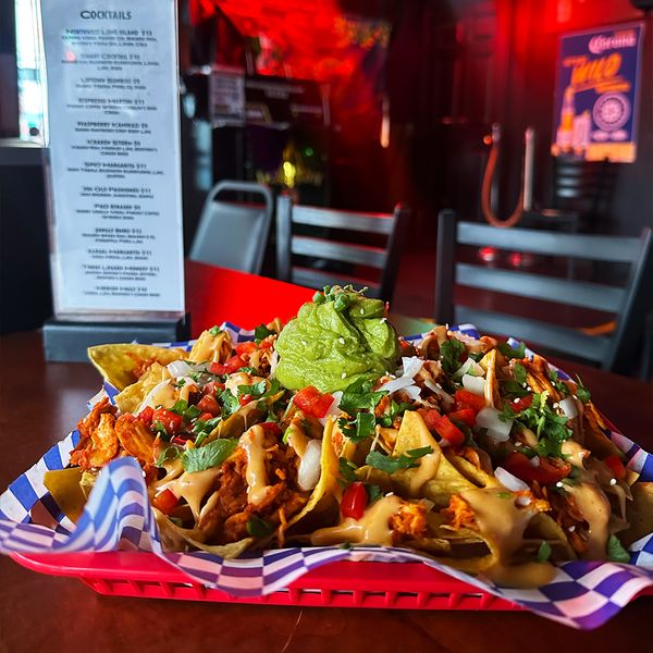 Korean Chicken Nachos at Ozzie's in Seattle, WA - Every day, through ...