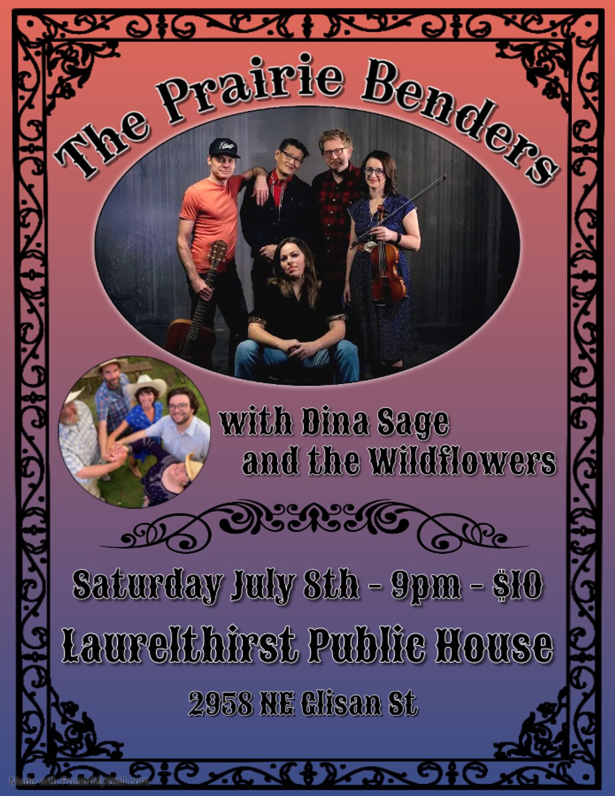 The Prairie Benders with Dina Sage and the Wildflowers at LaurelThirst ...