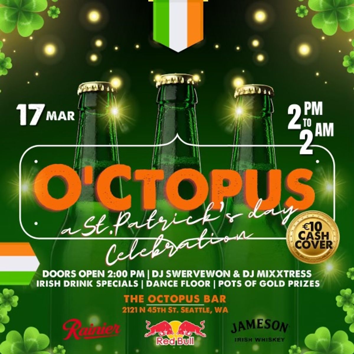 O’Ctopus at The Octopus Bar in Seattle, WA - Friday, March 17, 2023 ...
