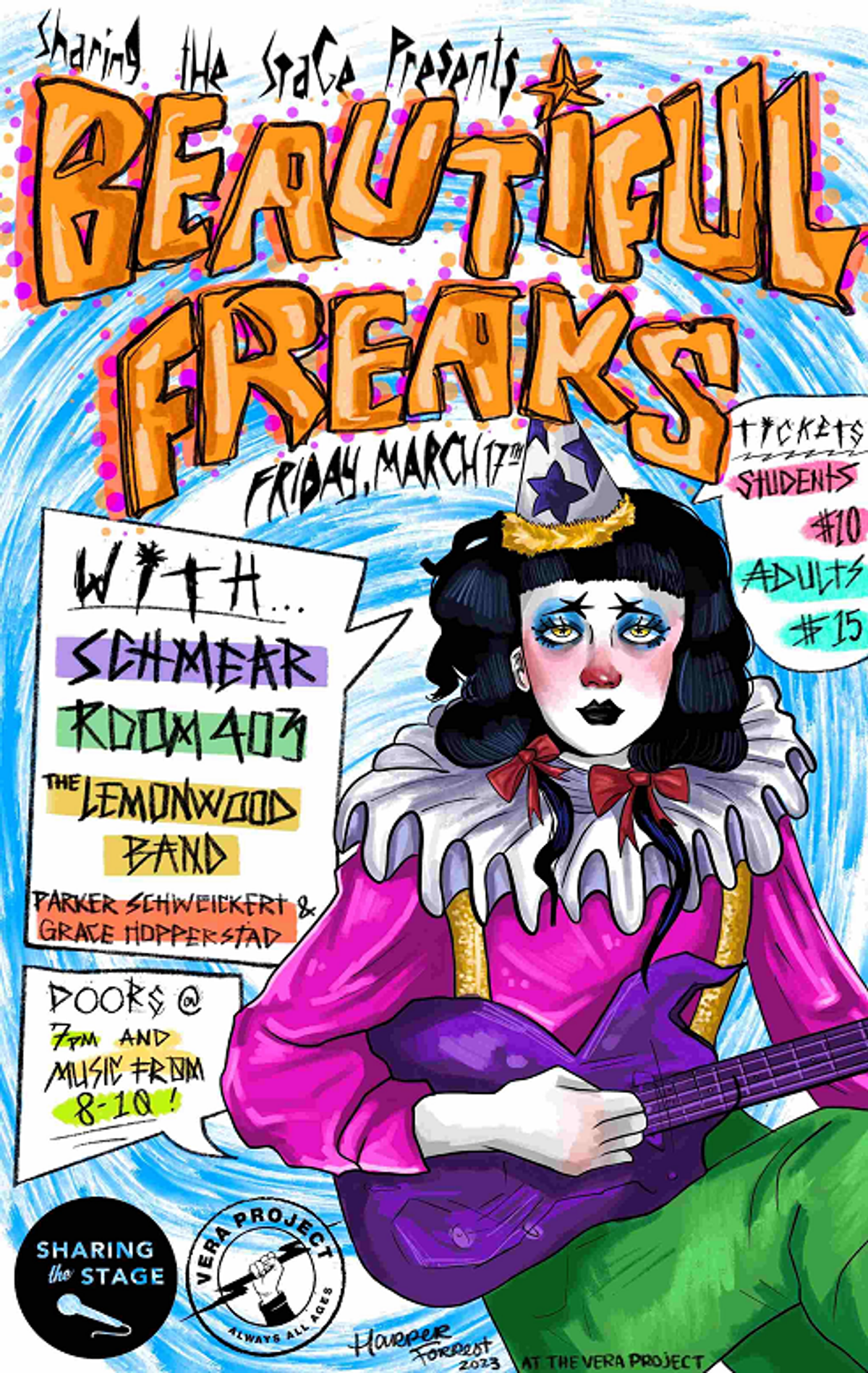 Beautiful Freaks, Schmear, Room 403, The Lemonwood Band, Grace ...