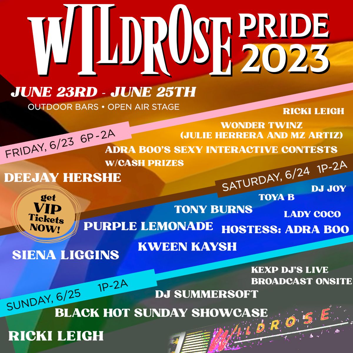 Wildrose Pride 2023 at Wildrose in Seattle, WA - Every day, through ...