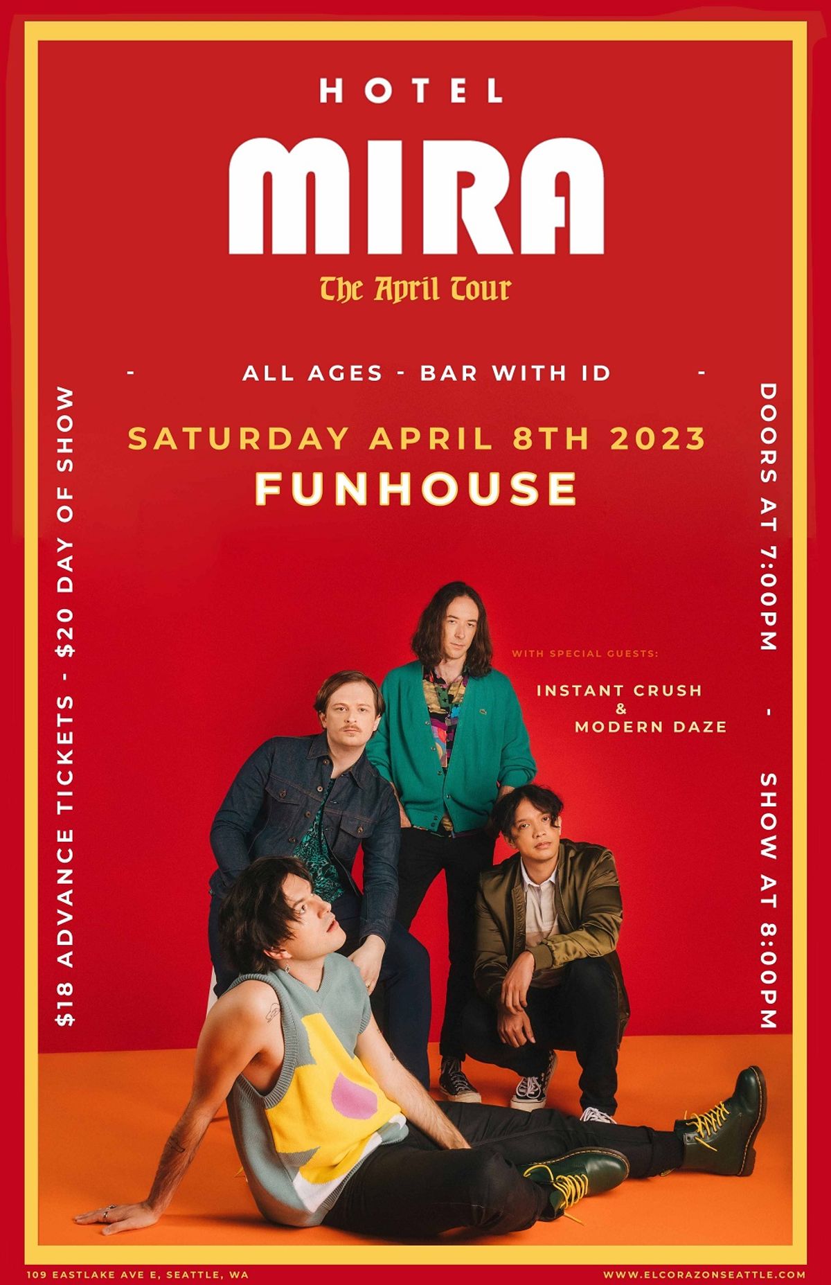 Hotel Mira, Instant Crush, and Modern Daze at The Funhouse in Seattle ...