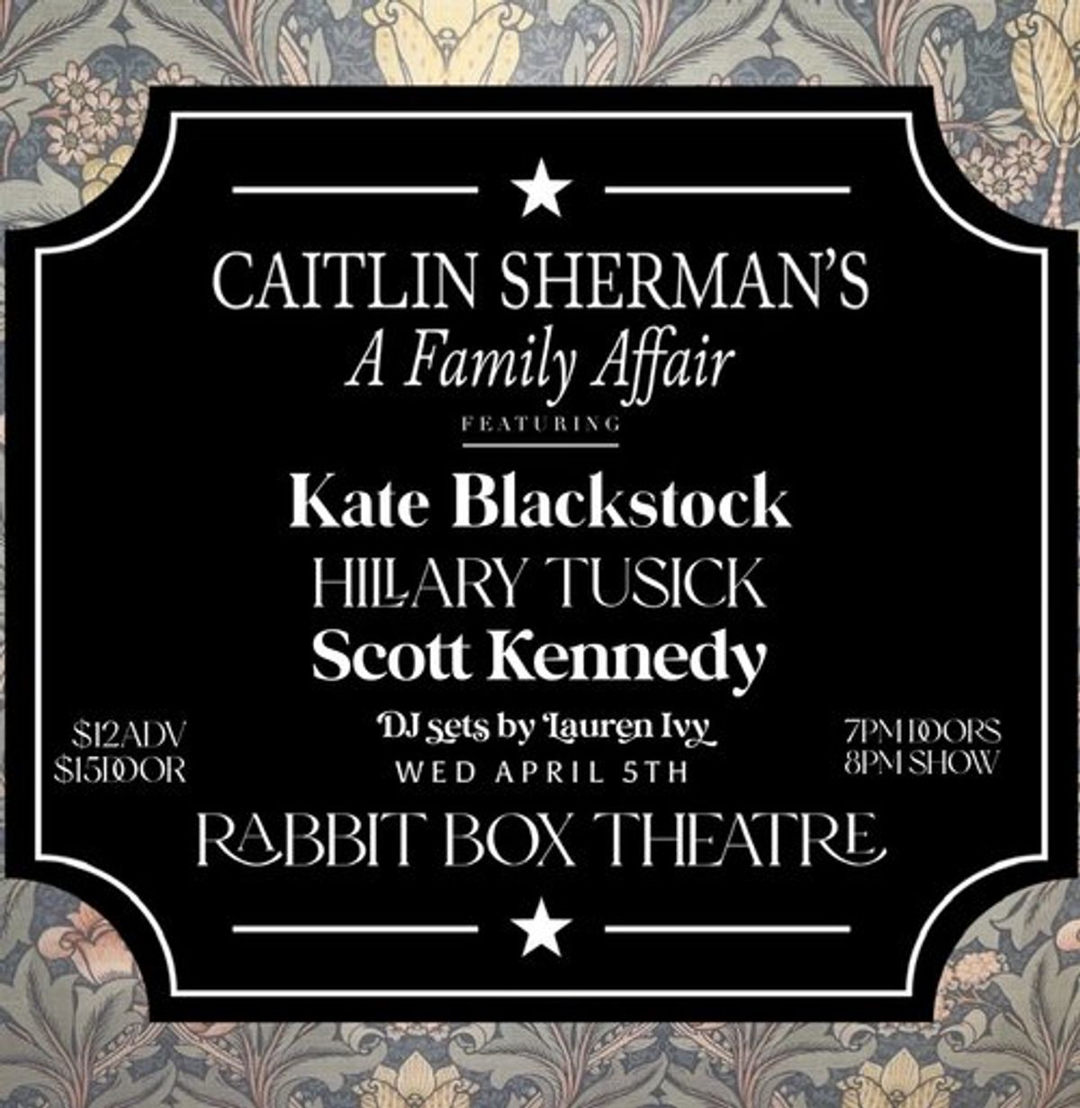 Caitlin Sherman's "A Family Affair" at The Rabbit Box Theatre in ...