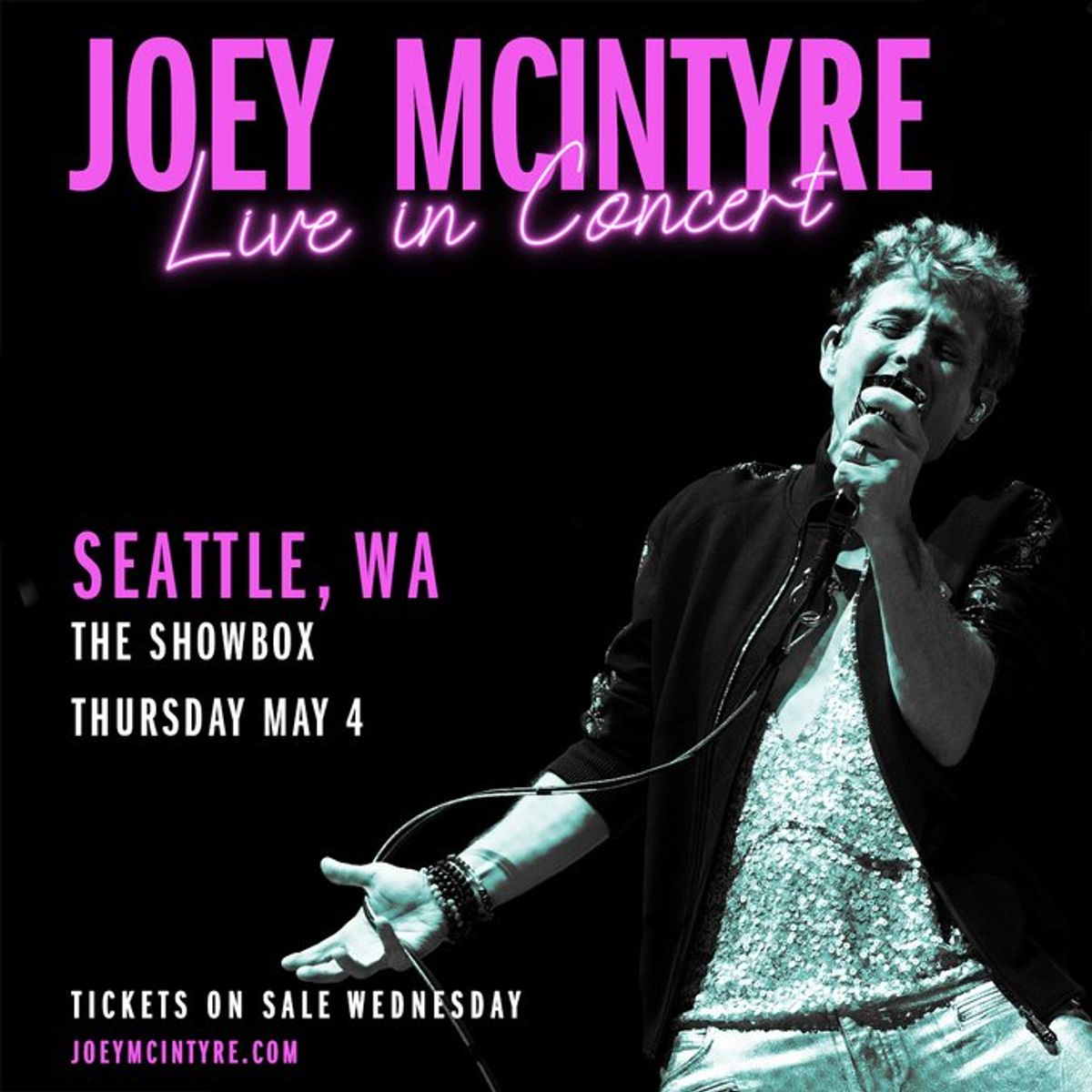 Joey McIntyre at Showbox SoDo in Seattle, WA - Thu, May 4 - EverOut Seattle