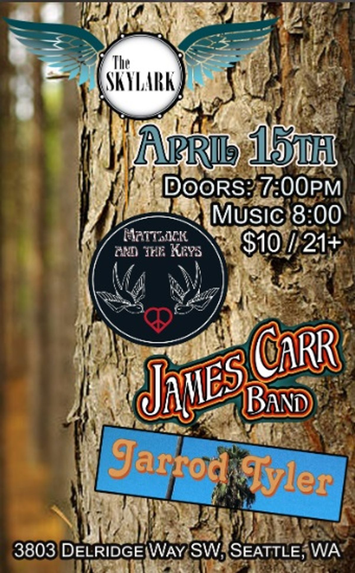 James Carr Band, The Jarrod Tyler Band, and Mattlock and the Keys at ...