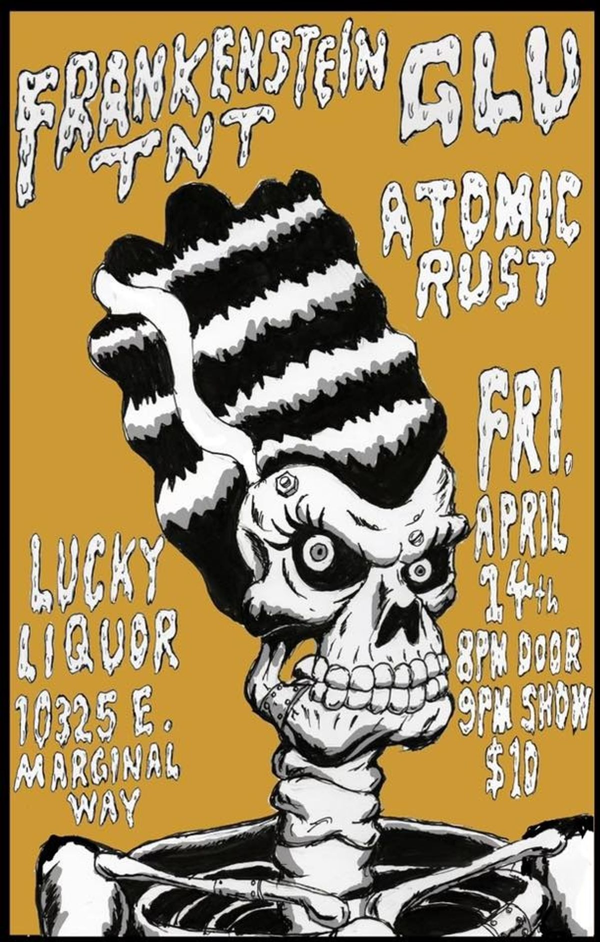 Frankenstein TNT, Atomic Rust, and GLU at Lucky Liquor in Tukwila, WA - Friday, April 14, 2023 ...