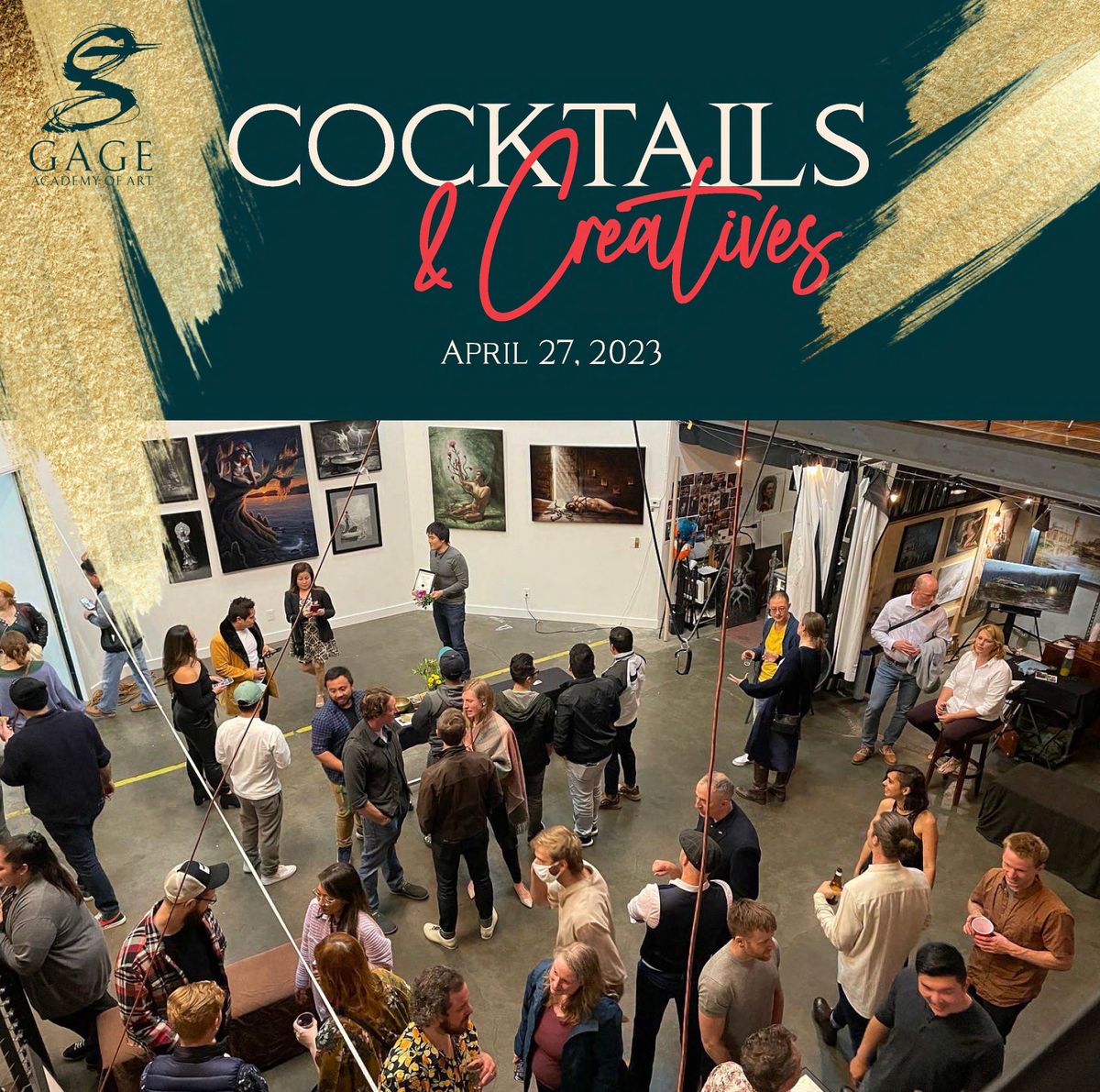 Gage Academy of Art Cocktails and Creatives at Gage Georgetown in ...