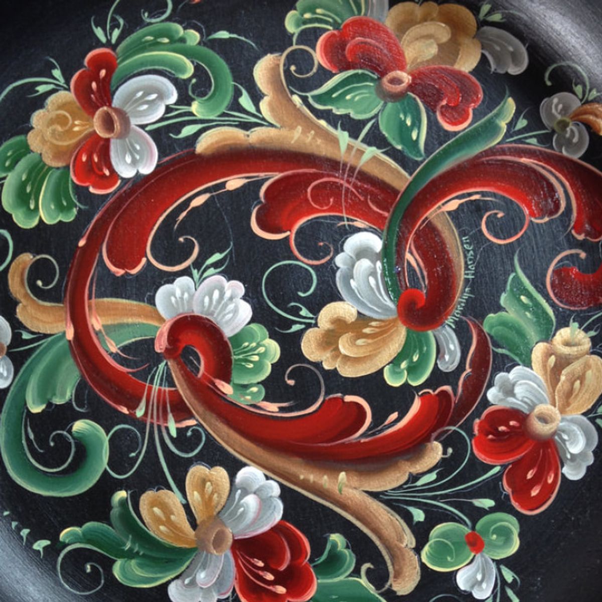 Rosemaling With Marilyn Hansen At National Nordic Museum In Seattle WA