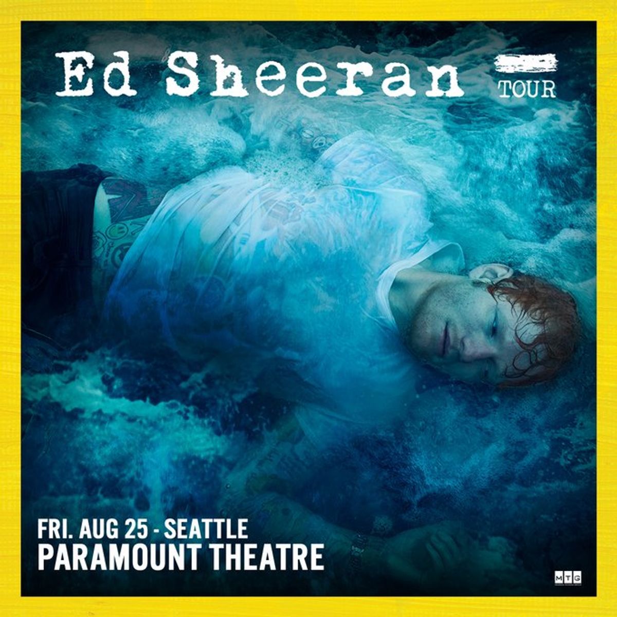 Ed Sheeran: Subtract Tour at Paramount Theatre in Seattle, WA - Friday ...