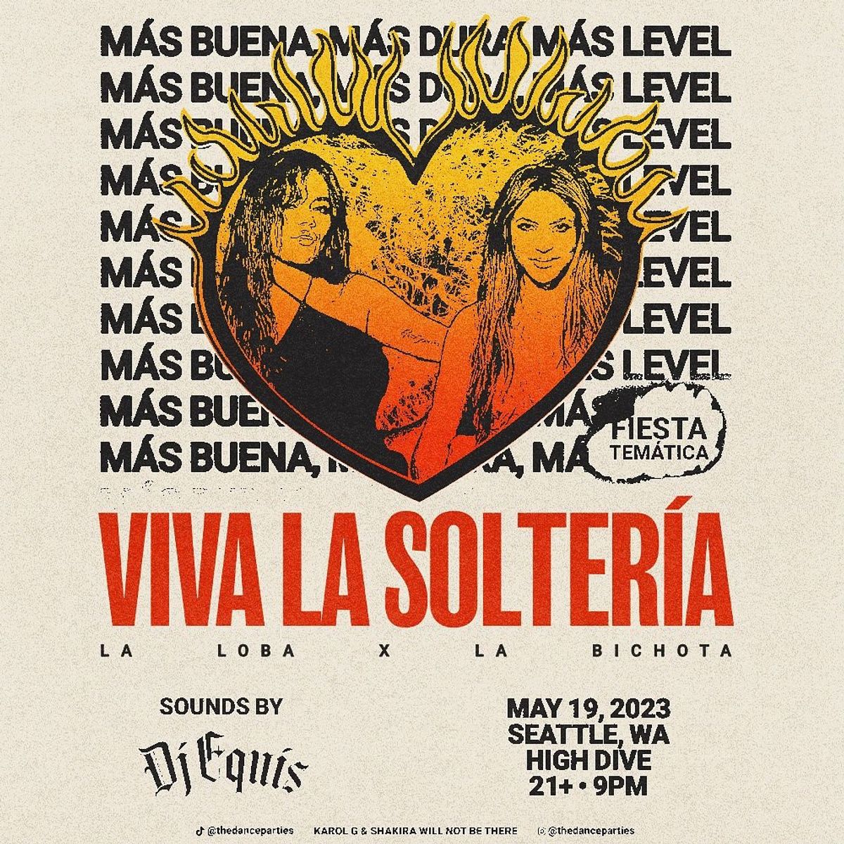 ‎Viva la Soltería: Shakira x Karol G Dance Party at High Dive in ...