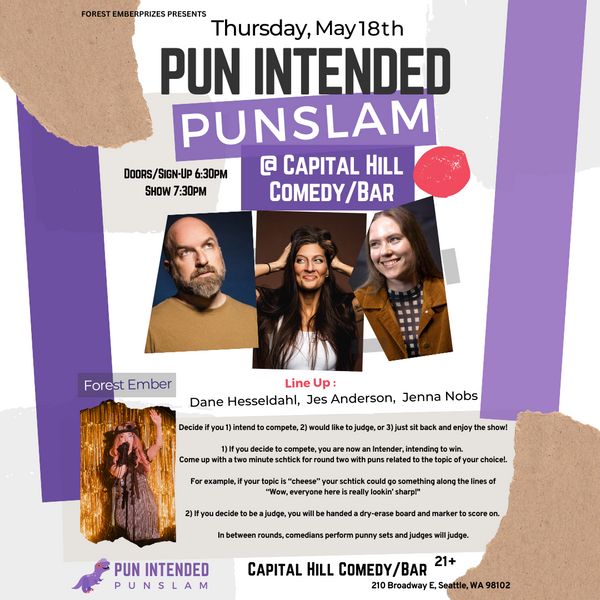 Pun Intended Punslam at Comedy/Bar in Seattle, WA - Thursday, May 18 ...