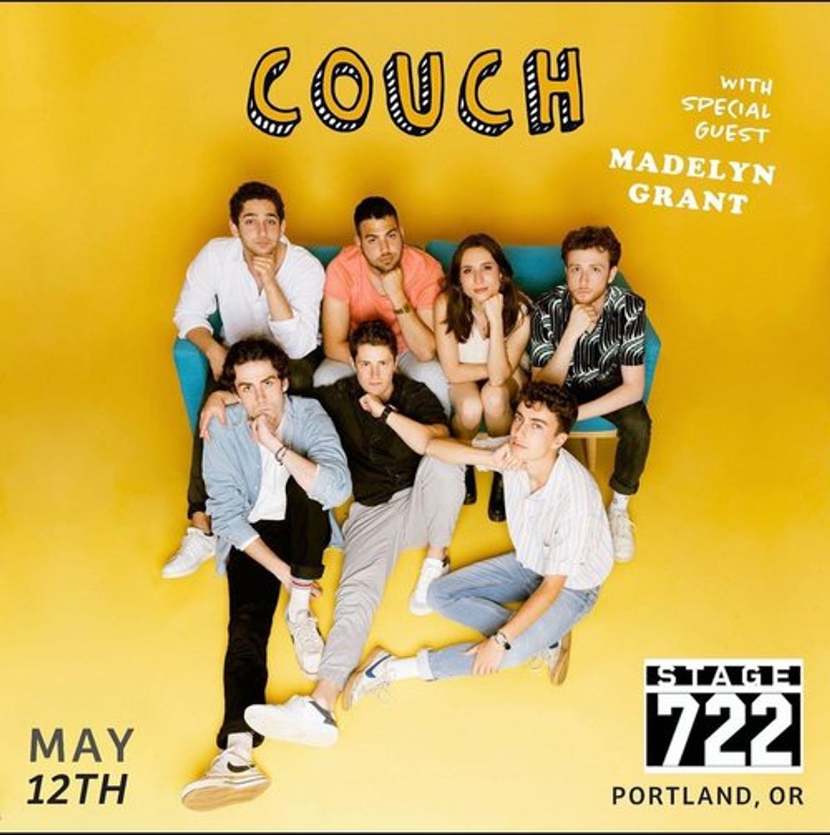 Couch at Stage 722 in Portland, Oregon - Friday, May 12, 2023 - EverOut ...