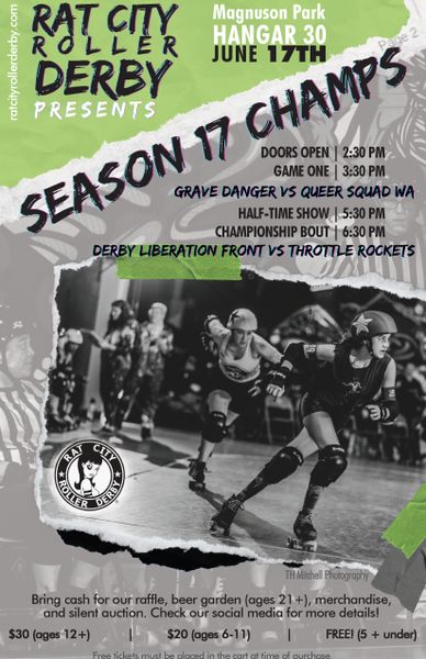 Rat City Roller Derby Home Team Championships 2023 at Magnuson Park ...