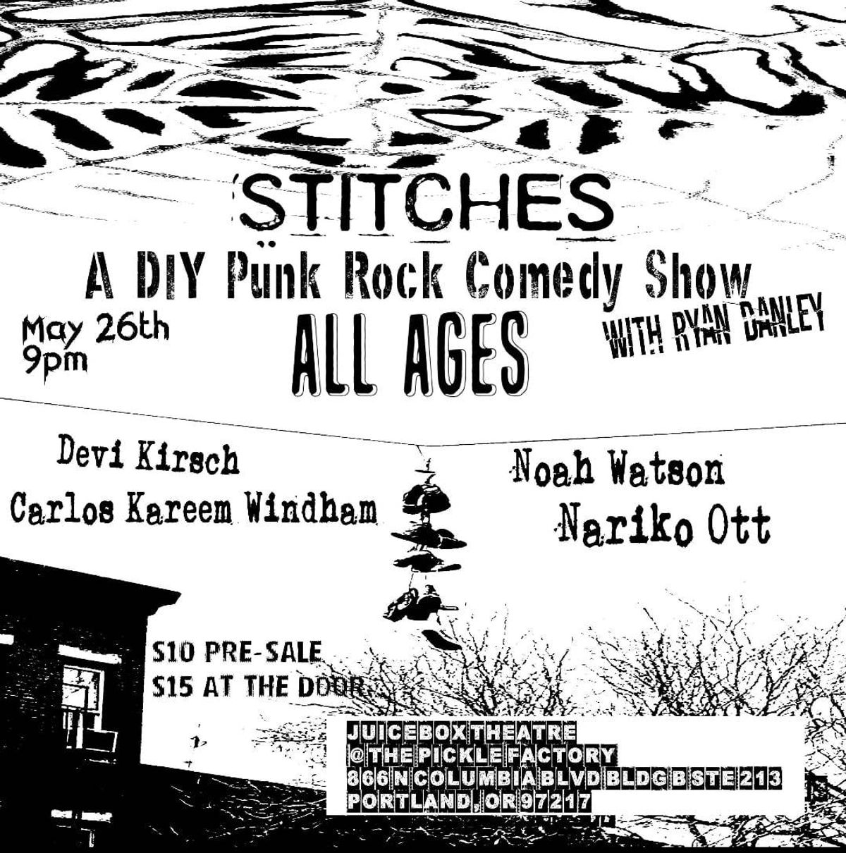Stitches! DIY Punk Rock Comedy Show at The Juicebox in Portland, OR ...