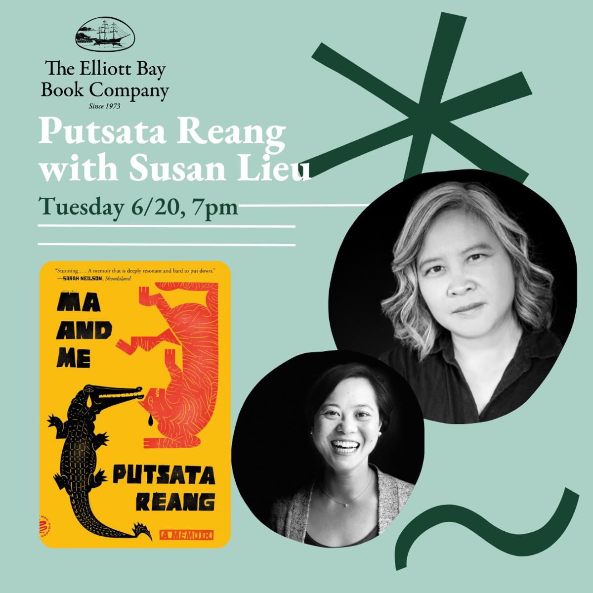 Putsata Reang with Susan Lieu at Elliott Bay Book Company in Seattle ...