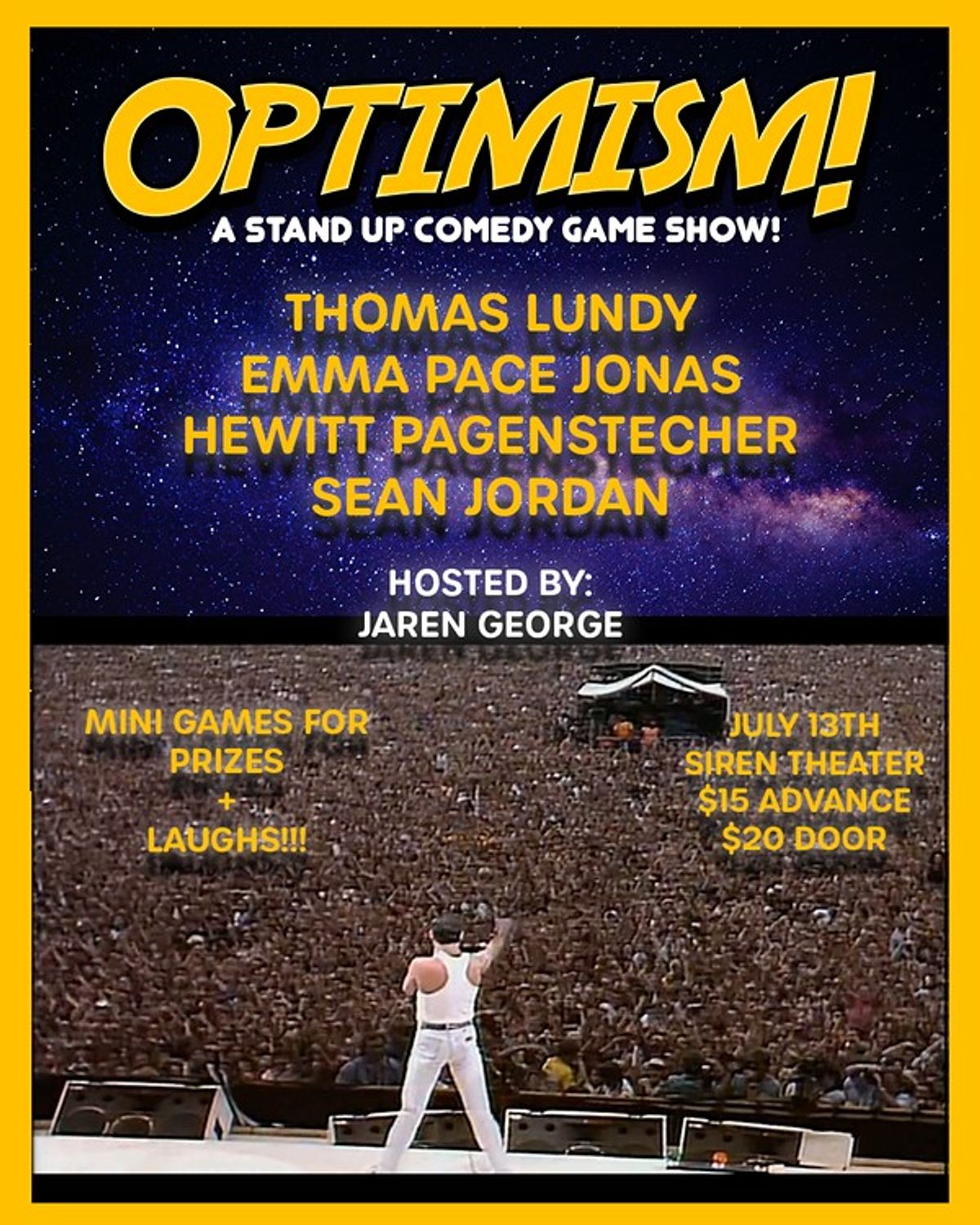 Optimism! A Stand-Up Comedy Game Show at Siren Theater in Portland ...