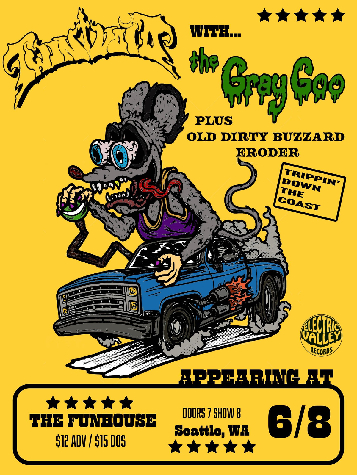 Twin Void, The Gray Goo, Old Dirty Buzzard, and Eroder at The Funhouse in Seattle, WA - Thursday ...