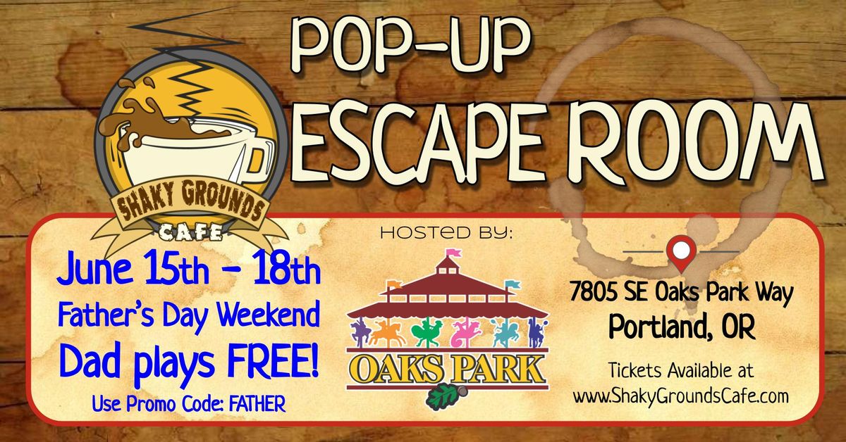 Pop-Up Escape Room at Oaks Amusement Park in Portland, OR - Every day ...