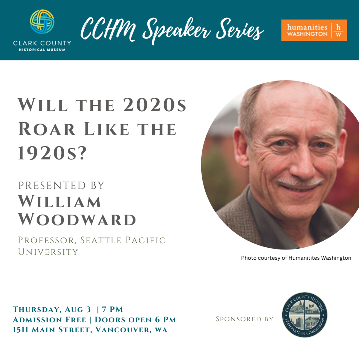 CCHM Speaker Series: Will the 2020s Roar Like the 1920s? at Clark ...