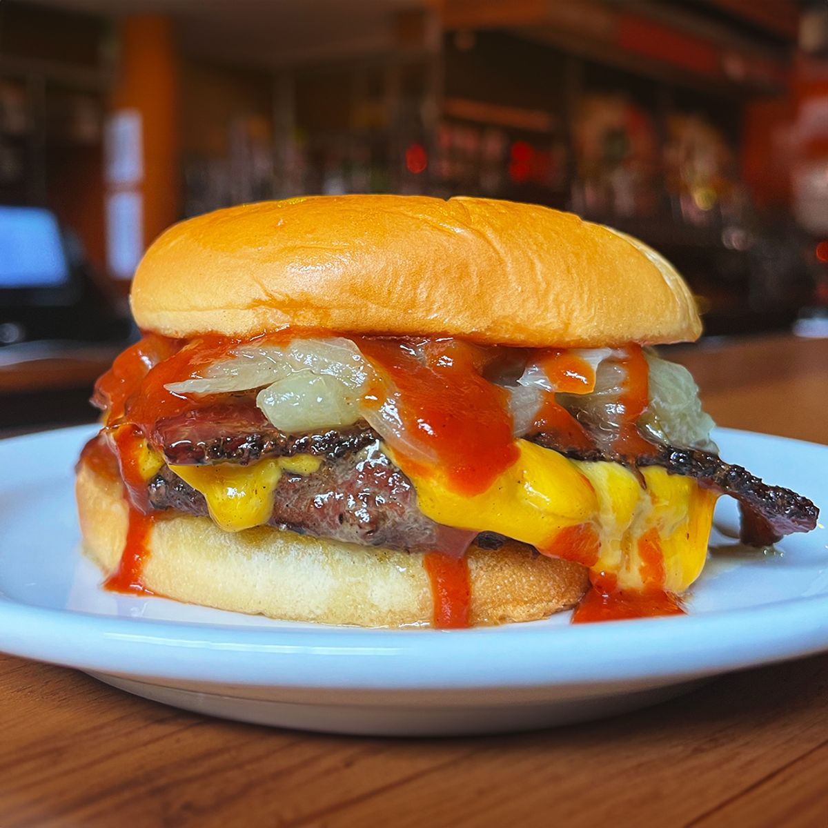 Smokehouse BBQ Burger at Star Brass Lounge in Seattle, WA - Multiple ...