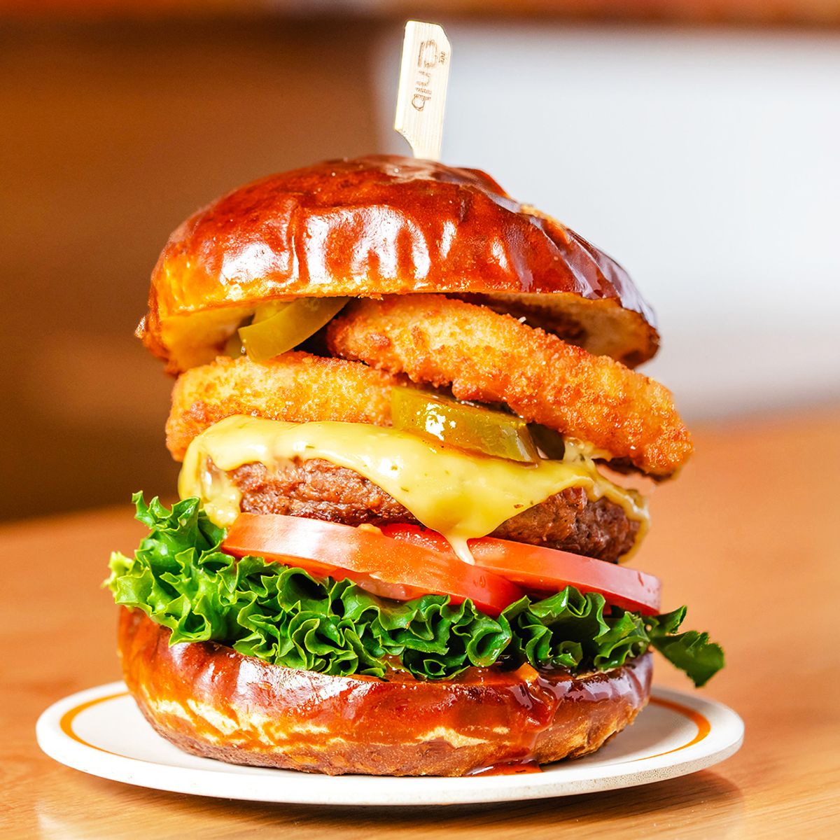 The Smoky Mountain BBQ Burger at Next Level Burger in Seattle, WA ...