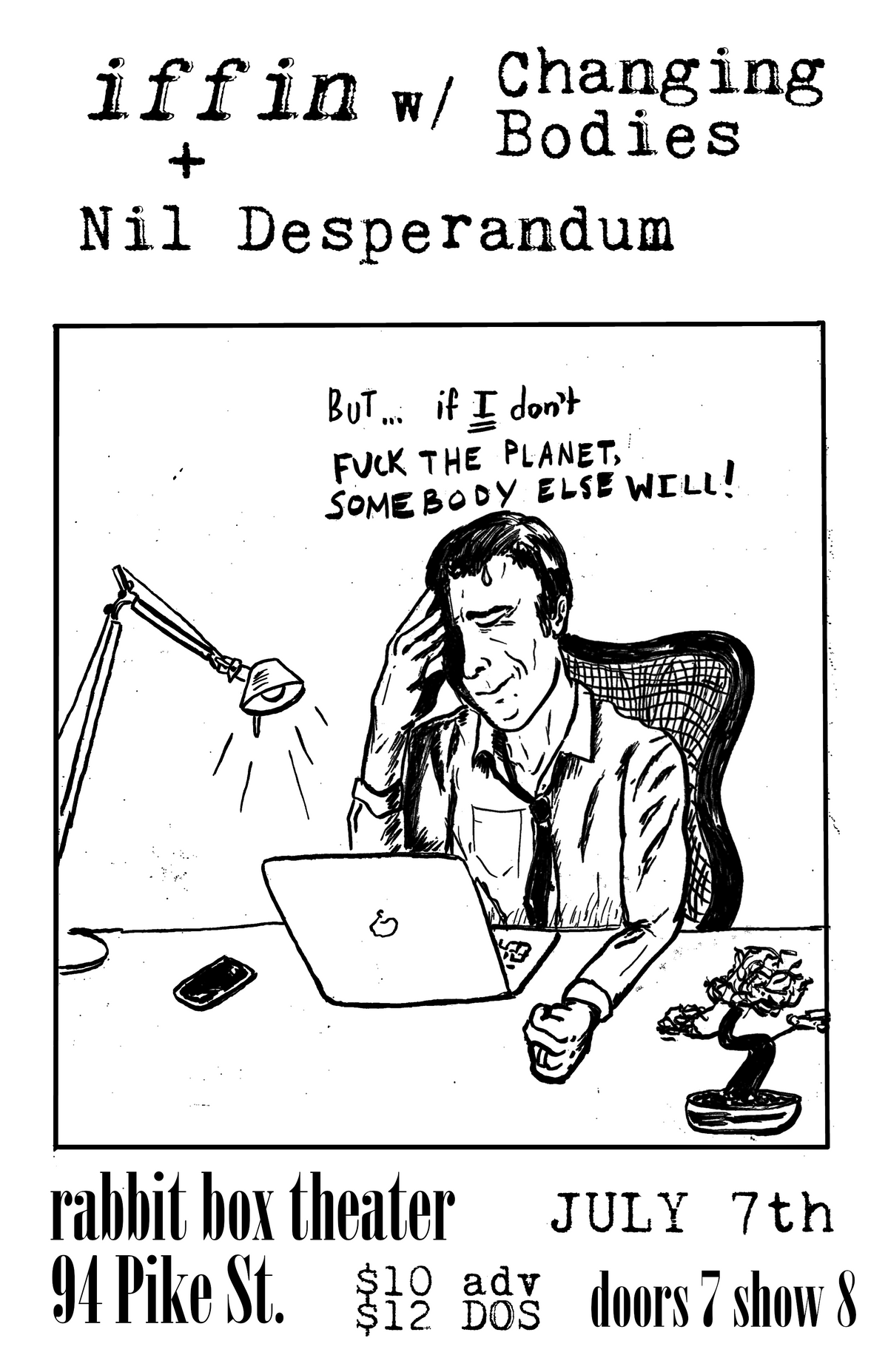 Iffin, Nils Desperandum, and Changing Bodies at The Rabbit Box Theatre ...