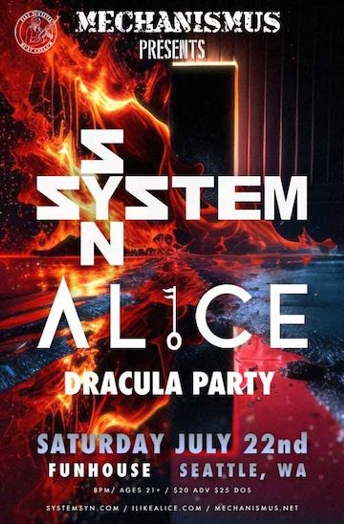 Mechanismus Presents: System Syn, AL1CE, Dracula Party, and More at The ...