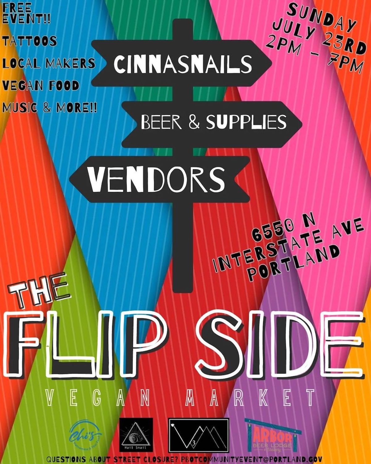 The Flip Side Vegan Market at Hail Snail in Portland, OR - Sunday, July ...