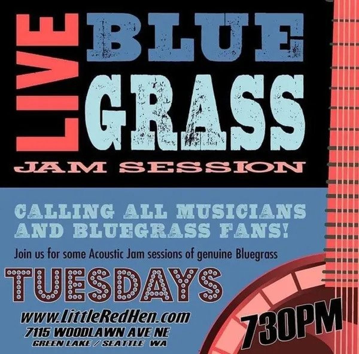 Bluegrass Open Jam Session at Little Red Hen in Seattle, WA - Every ...